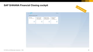 SAP Financial Closing cockpit in SAP S/4HANA; status and Roadmap | PDF