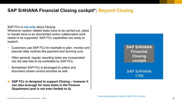 SAP Financial Closing cockpit in SAP S/4HANA; status and Roadmap | PDF