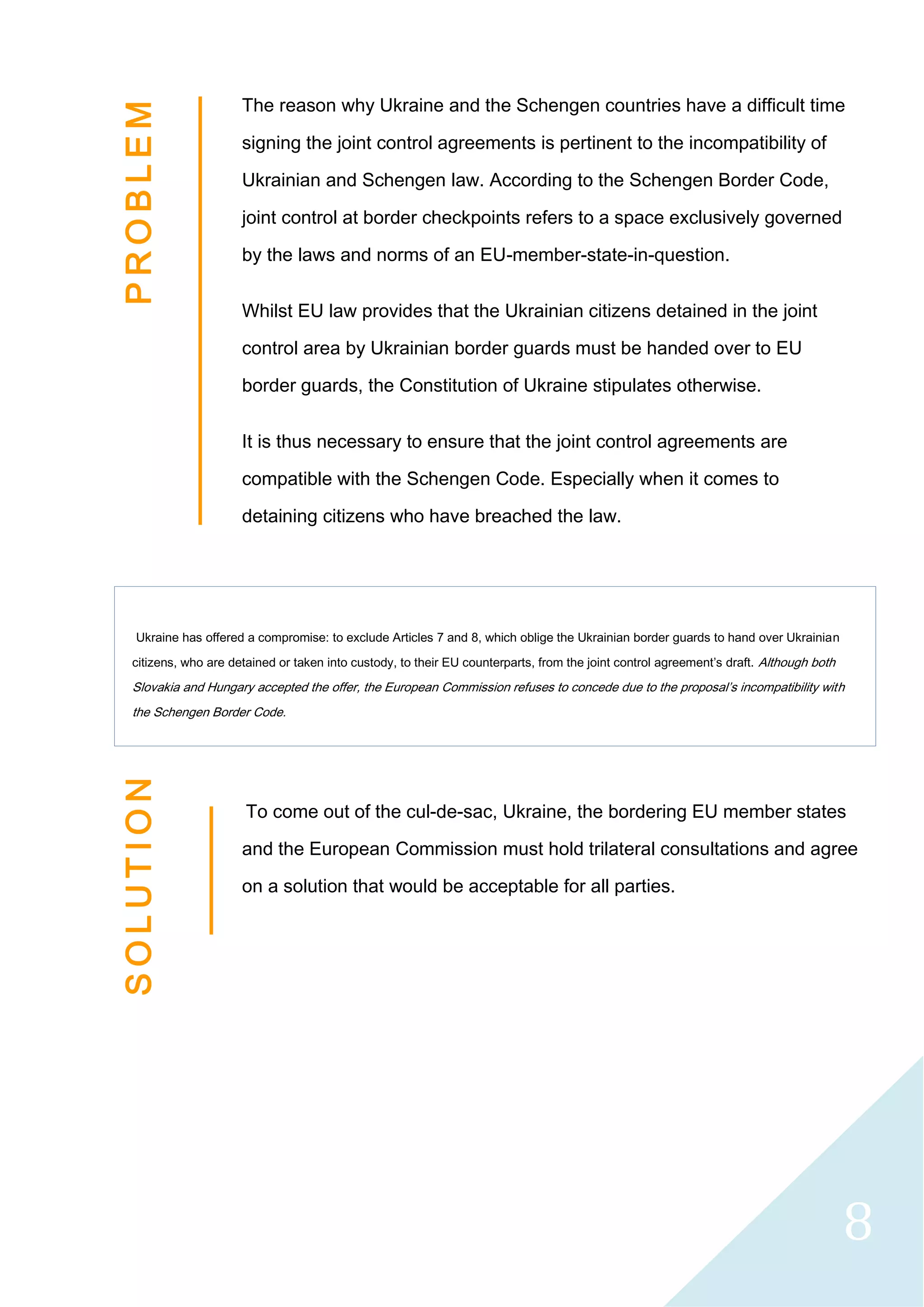 Solutions roadmap for Ukraine-Schengen border | PDF