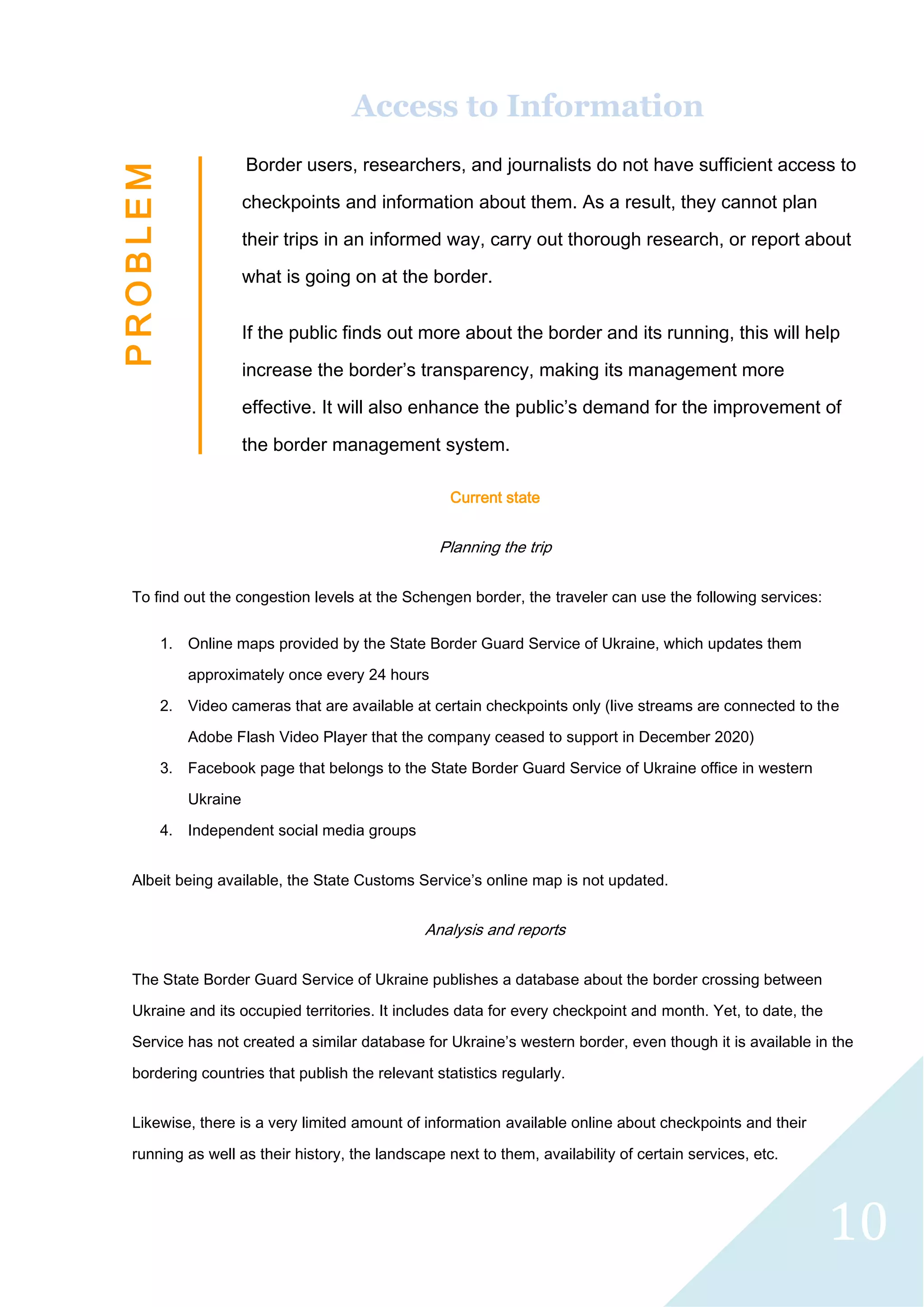 Solutions roadmap for Ukraine-Schengen border | PDF