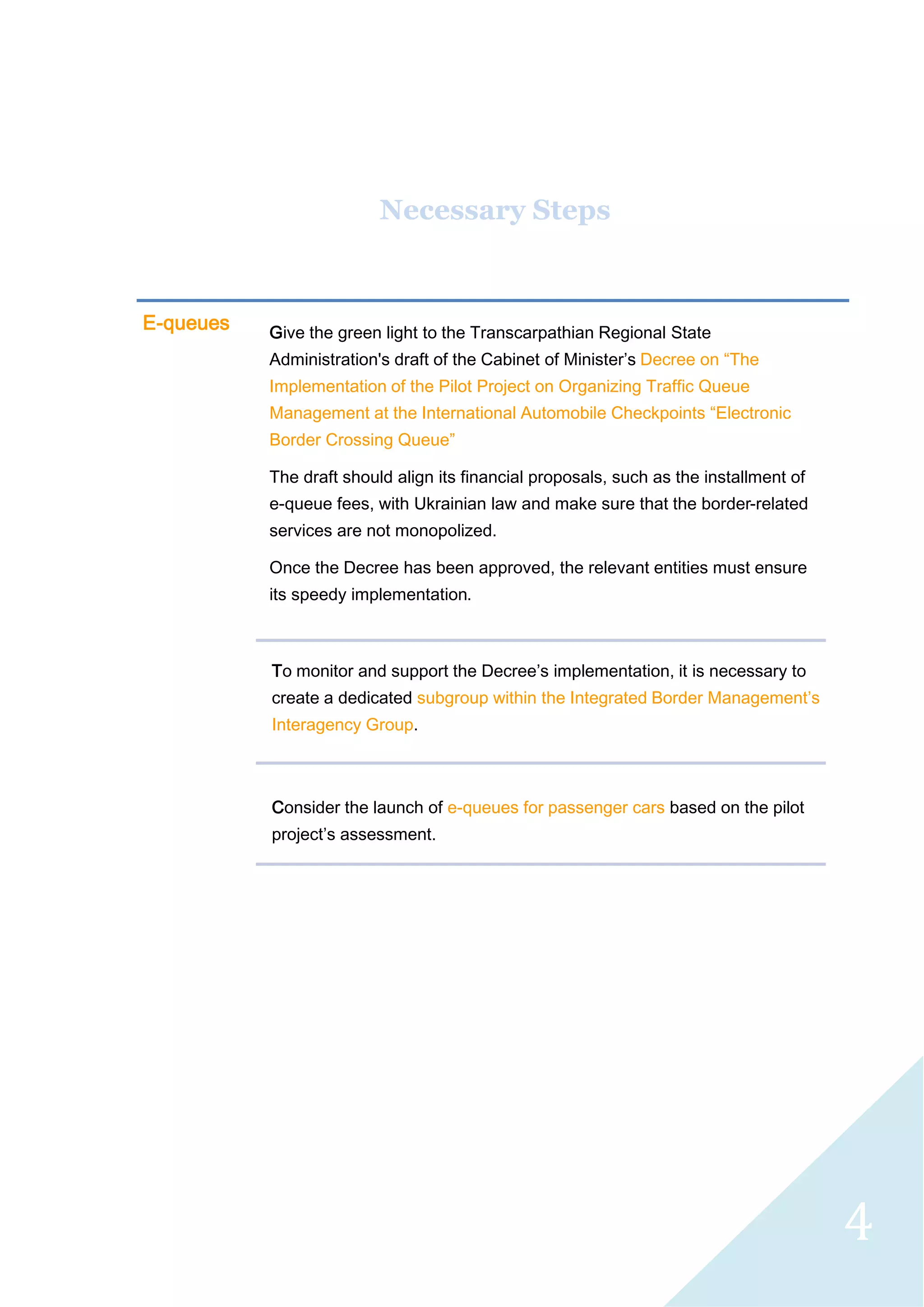 Solutions roadmap for Ukraine-Schengen border | PDF