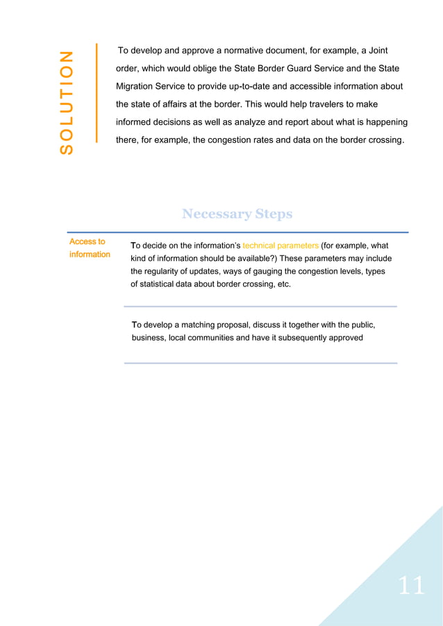 Solutions roadmap for Ukraine-Schengen border | PDF