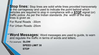 Road marking and its types | PPTX | Cycling | Sports