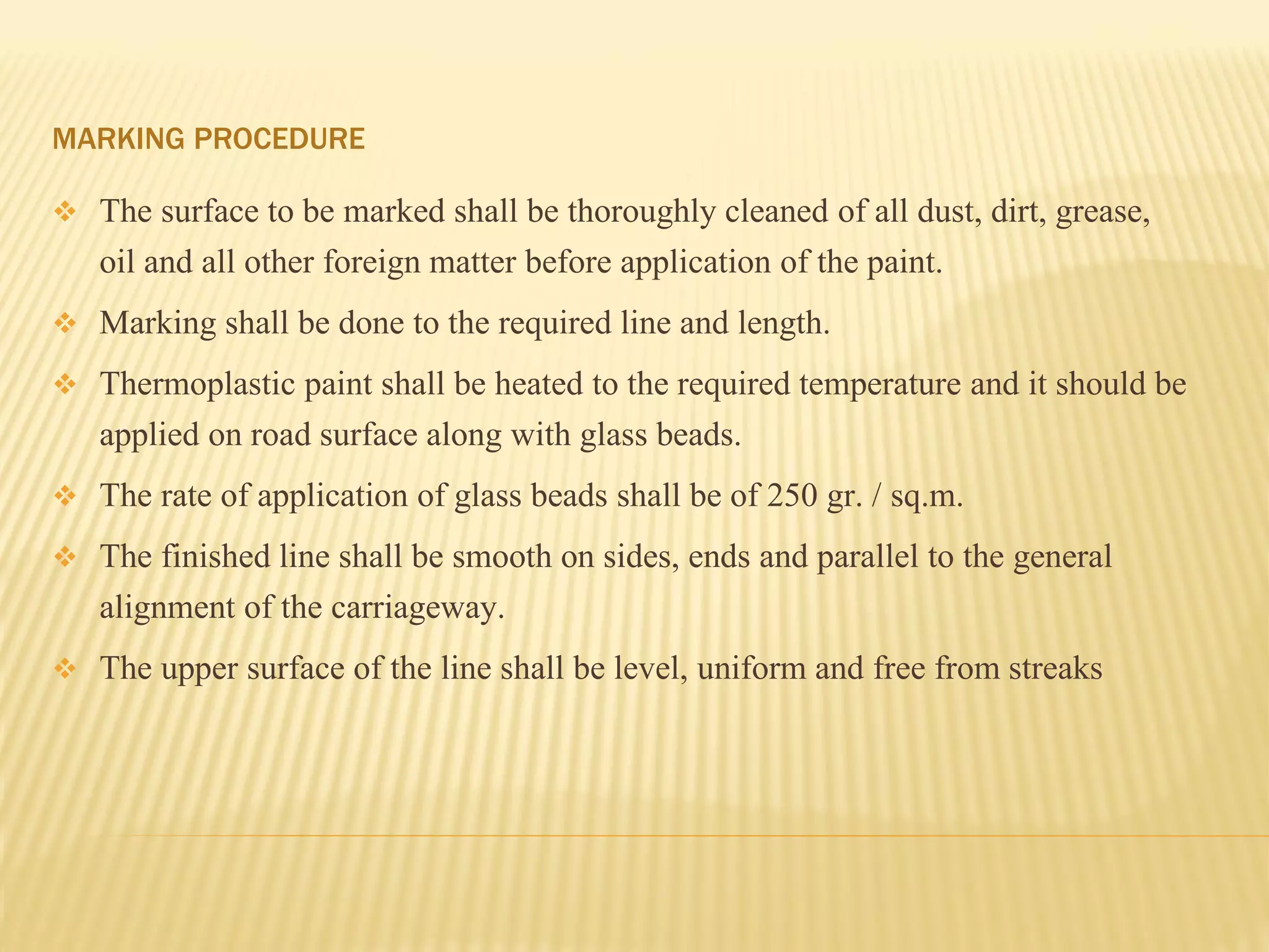 Road Marking and painting in National Highway | PDF
