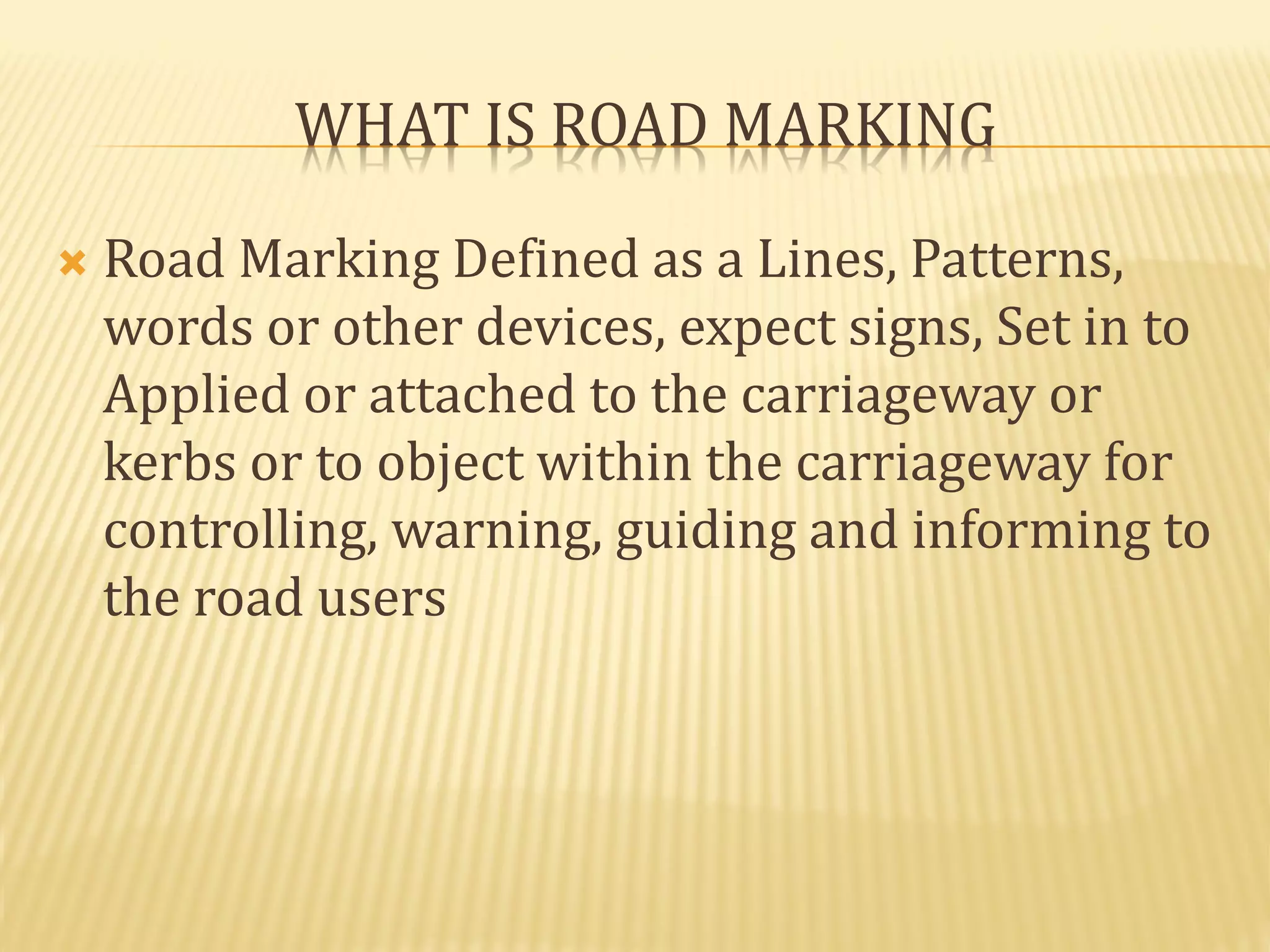 Road Marking and painting in National Highway | PDF