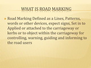 Road Marking and painting in National Highway | PDF
