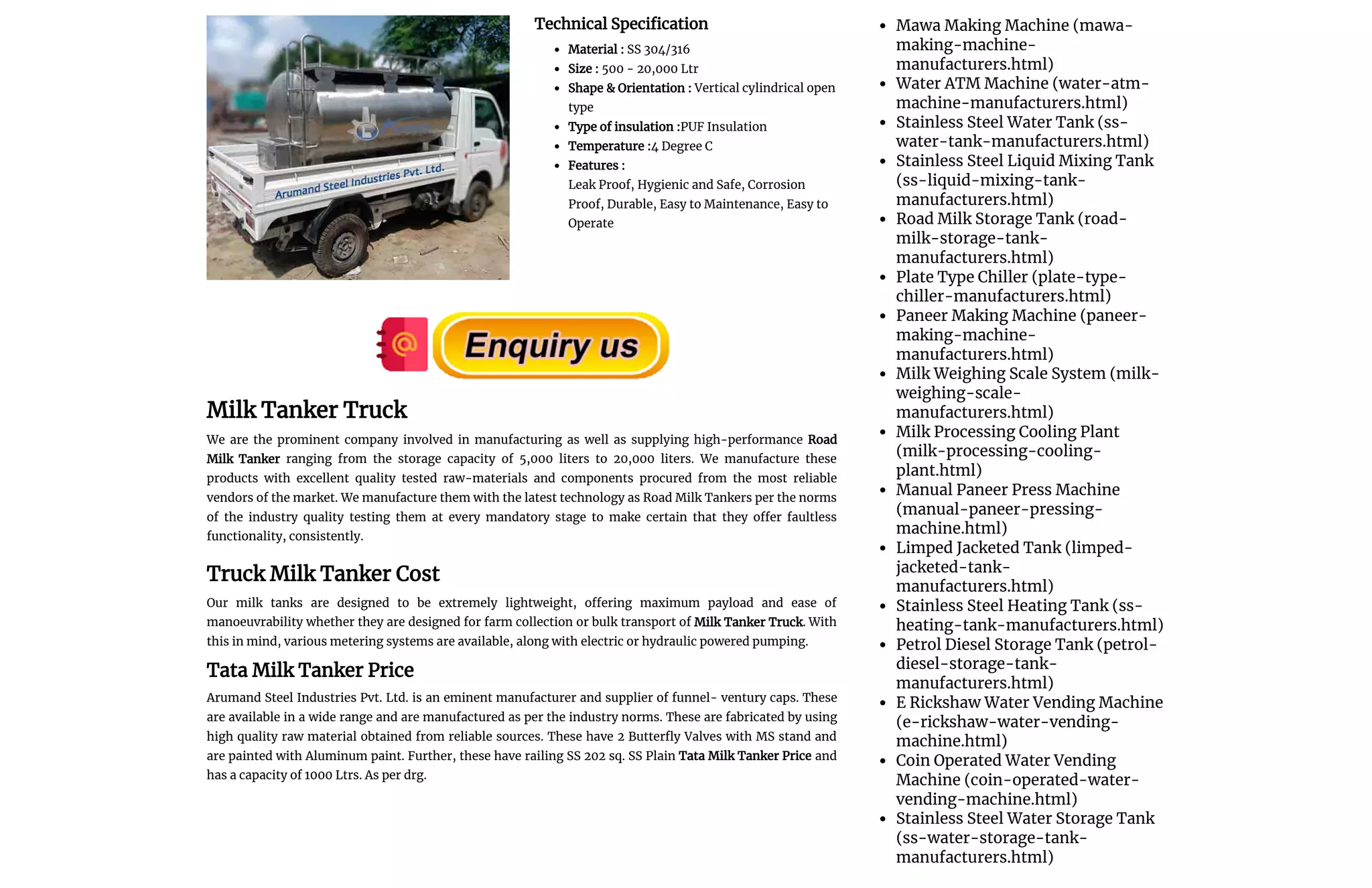 Road Milk Tanker | PDF