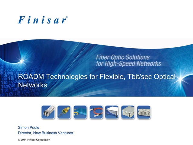 ROADM Technologies for Flexible - Tbitsec Optical Networks | PDF ...