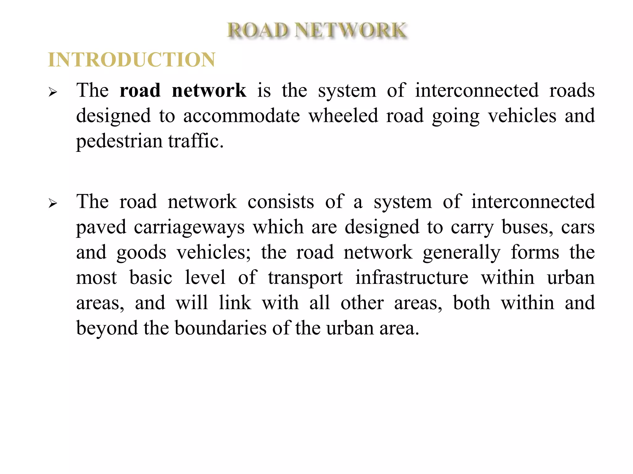 Road network | PPTX