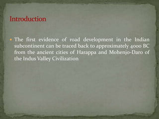 Road networks in india | PPTX