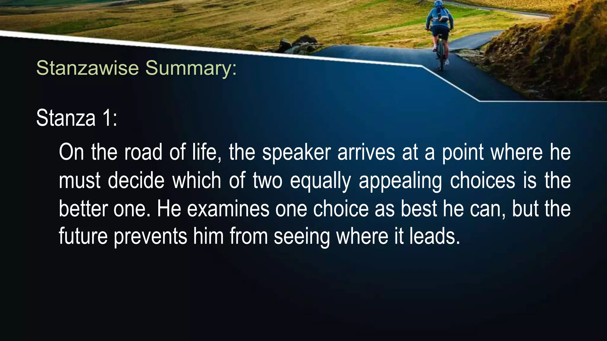 The Road not taken | PPTX