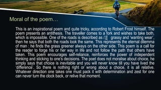 The Road not taken | PPTX
