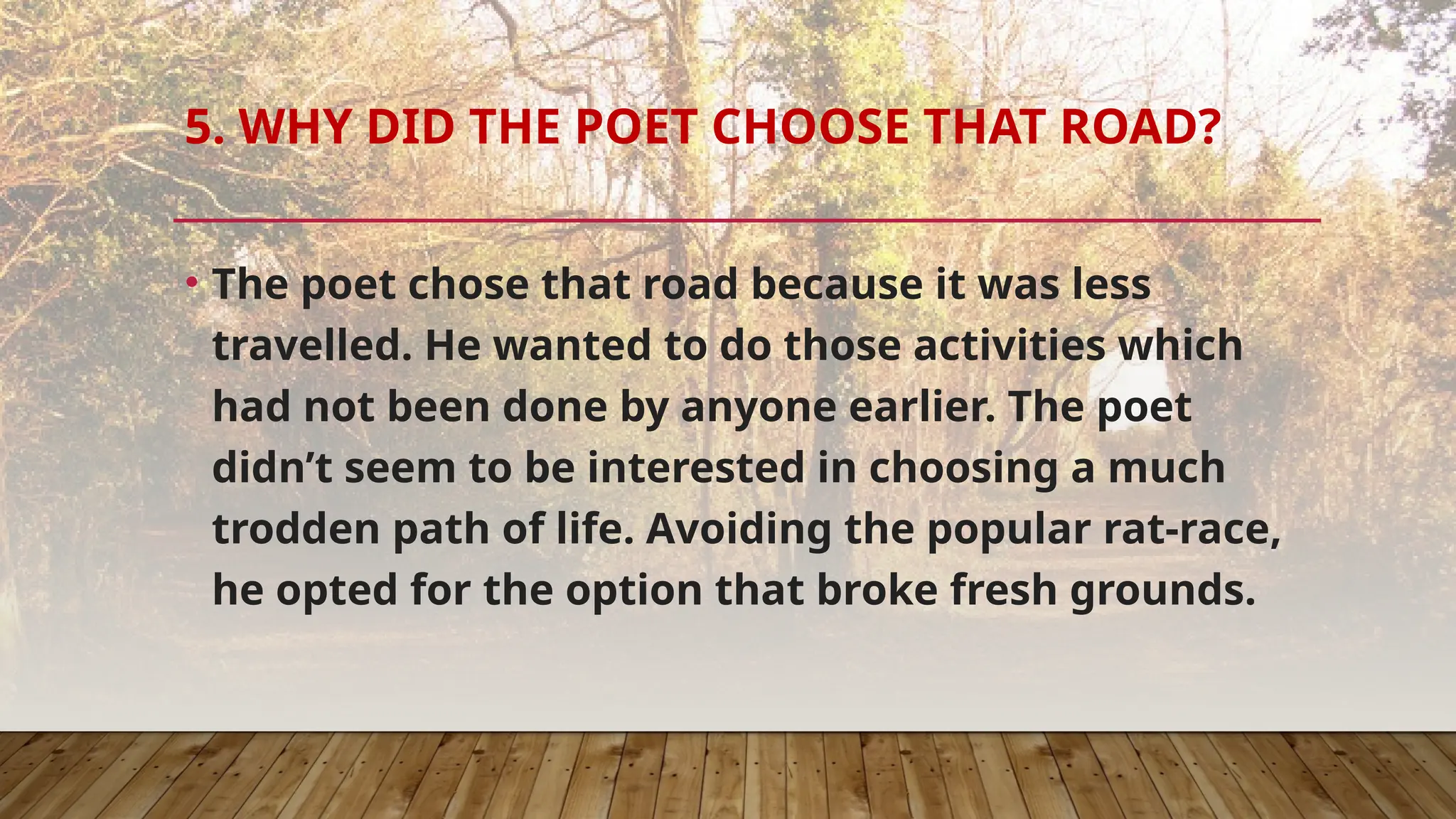The Road Not Taken Poem Summary and Notes Class 9 | PPT