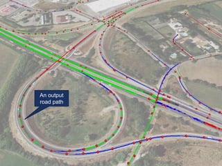 Realistic road path reconstruction from GIS data | PPT