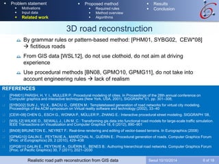 Realistic road path reconstruction from GIS data | PPT