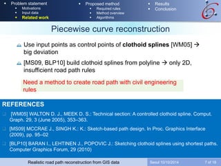 Realistic road path reconstruction from GIS data | PPT