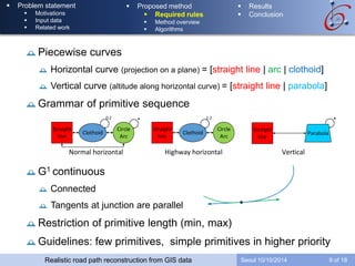 Realistic road path reconstruction from GIS data | PPT