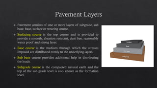 Road Pavement, types of pavement, layers of pavements.pdf | Free Download