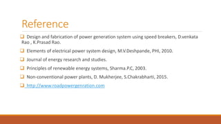 Road power generation | PPTX