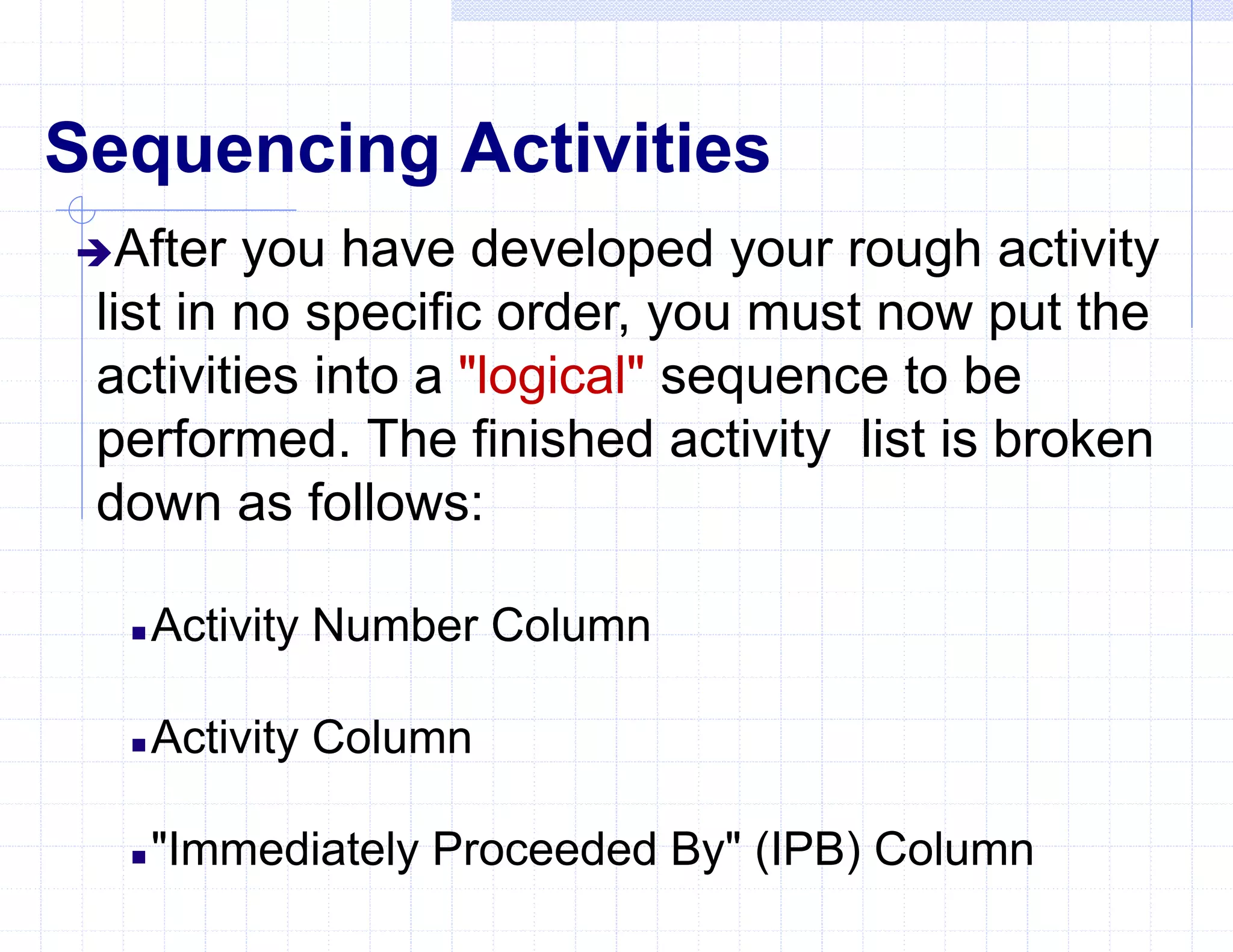 Road Project Schedule M S Project.ppt