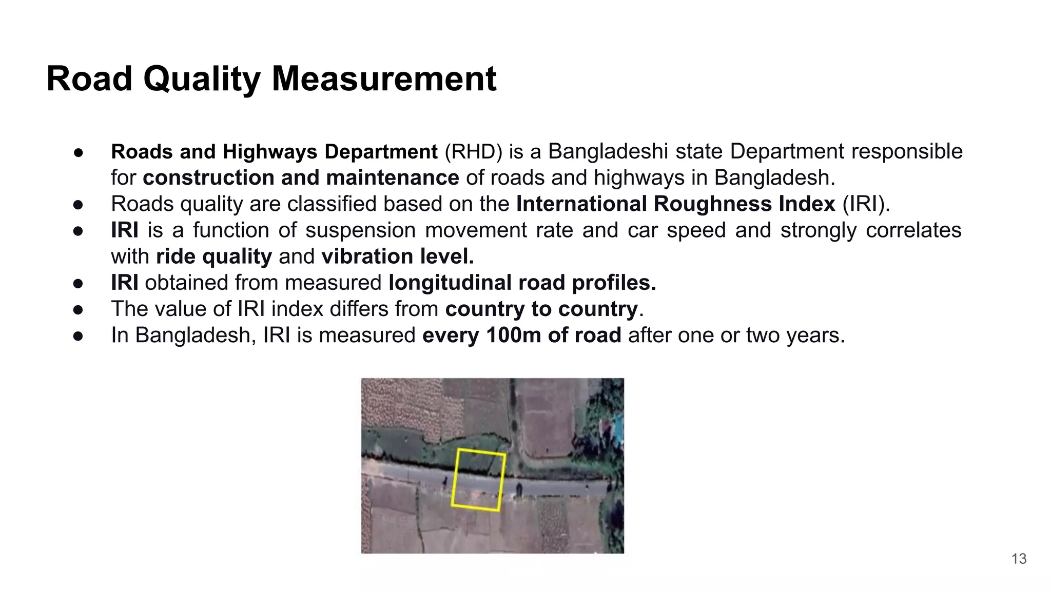 Road Quality Measurement from High Resolution Satellite Images for ...