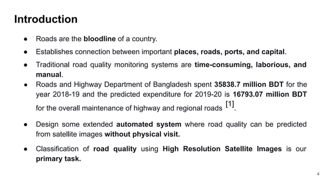 Road Quality Measurement from High Resolution Satellite Images for ...