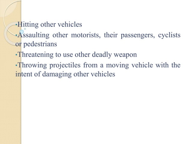 Road rage, art, children welfare | PPT