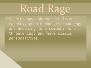 Road rage power point | PPTX