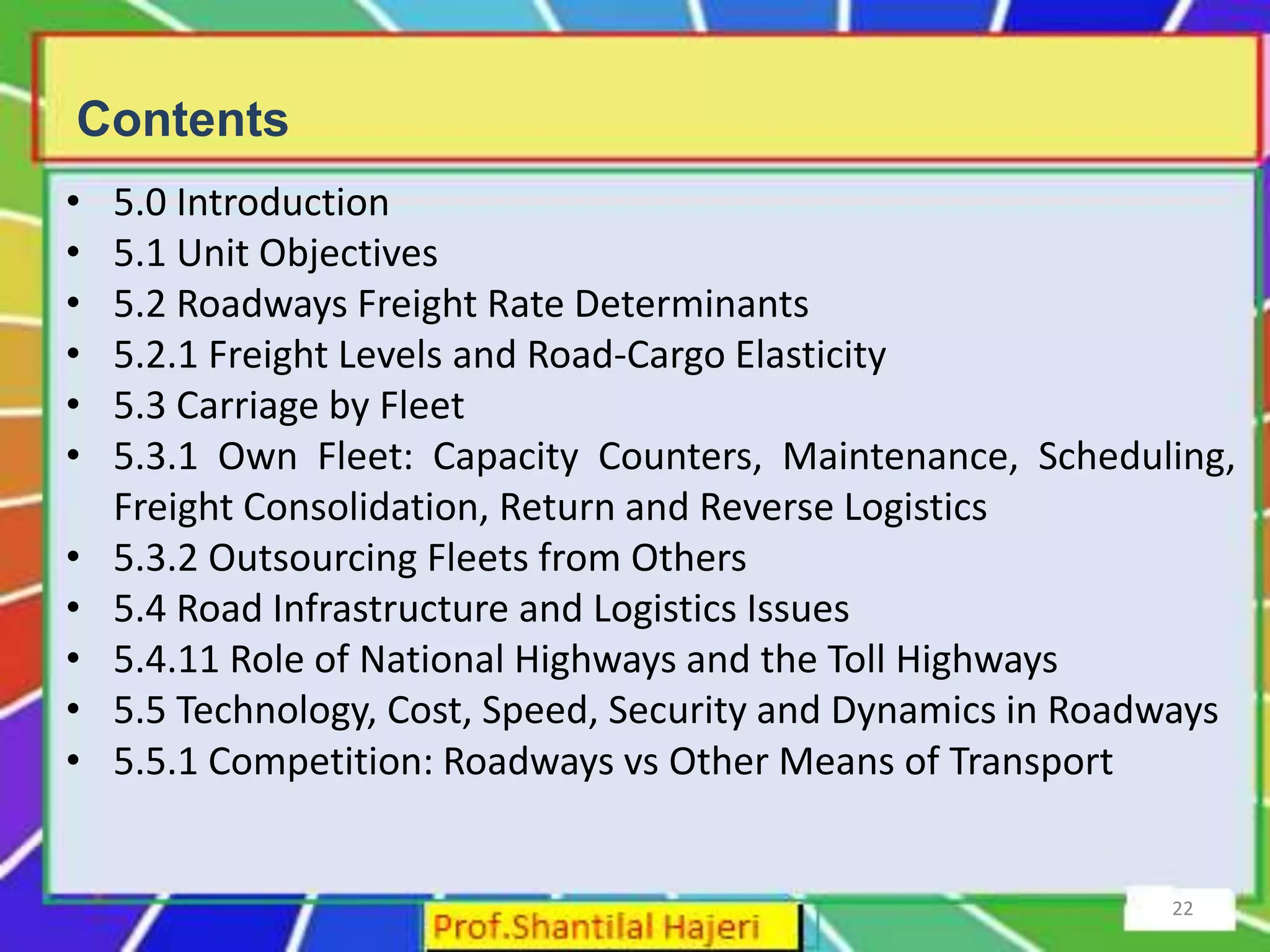 Road Rail Logistics All 6 Units.pptx
