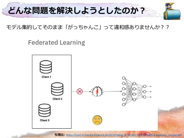 [icml2019読み会in京都] Lt Bayesian Nonparametric Federated Learning Of Ne…