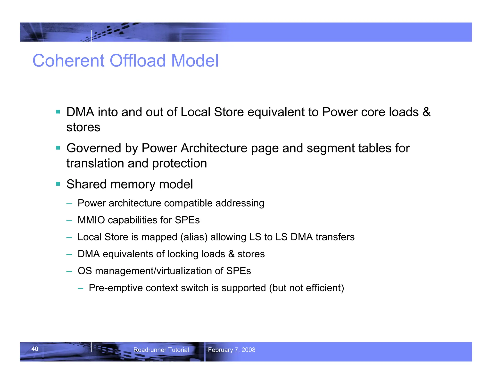 Roadrunner Tutorial: An Introduction to Roadrunner and the Cell Processor | PPT