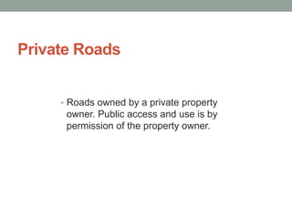 Roads engineering | PPT