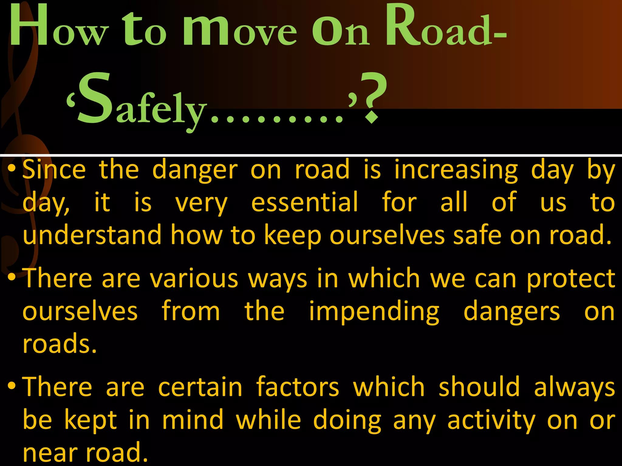 Road safety | PPTX