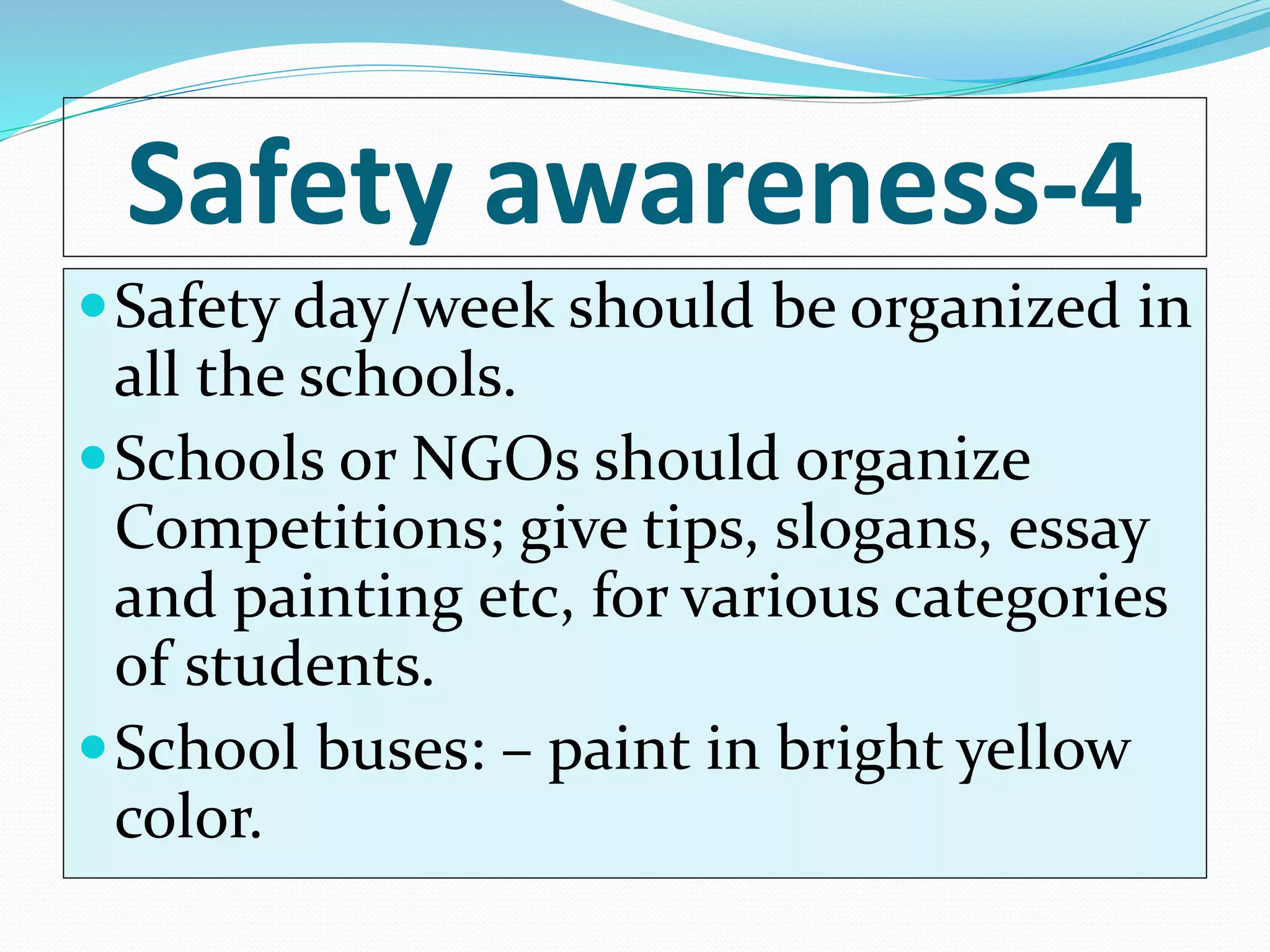 Road safety session for teacher workshop | PDF