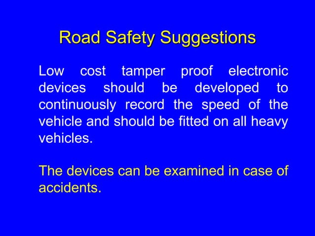 Road Safety PowerPoint Presentation | PPTX