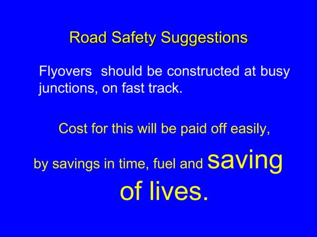 Road Safety PowerPoint Presentation | PPTX
