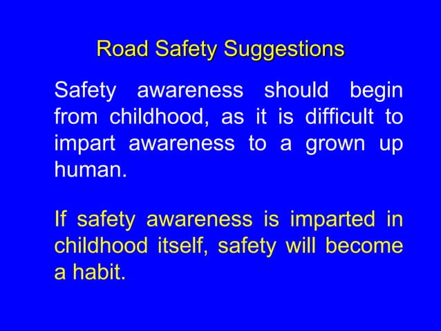 Road Safety PowerPoint Presentation | PPTX