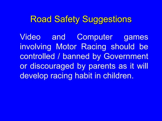 Road Safety PowerPoint Presentation | PPTX