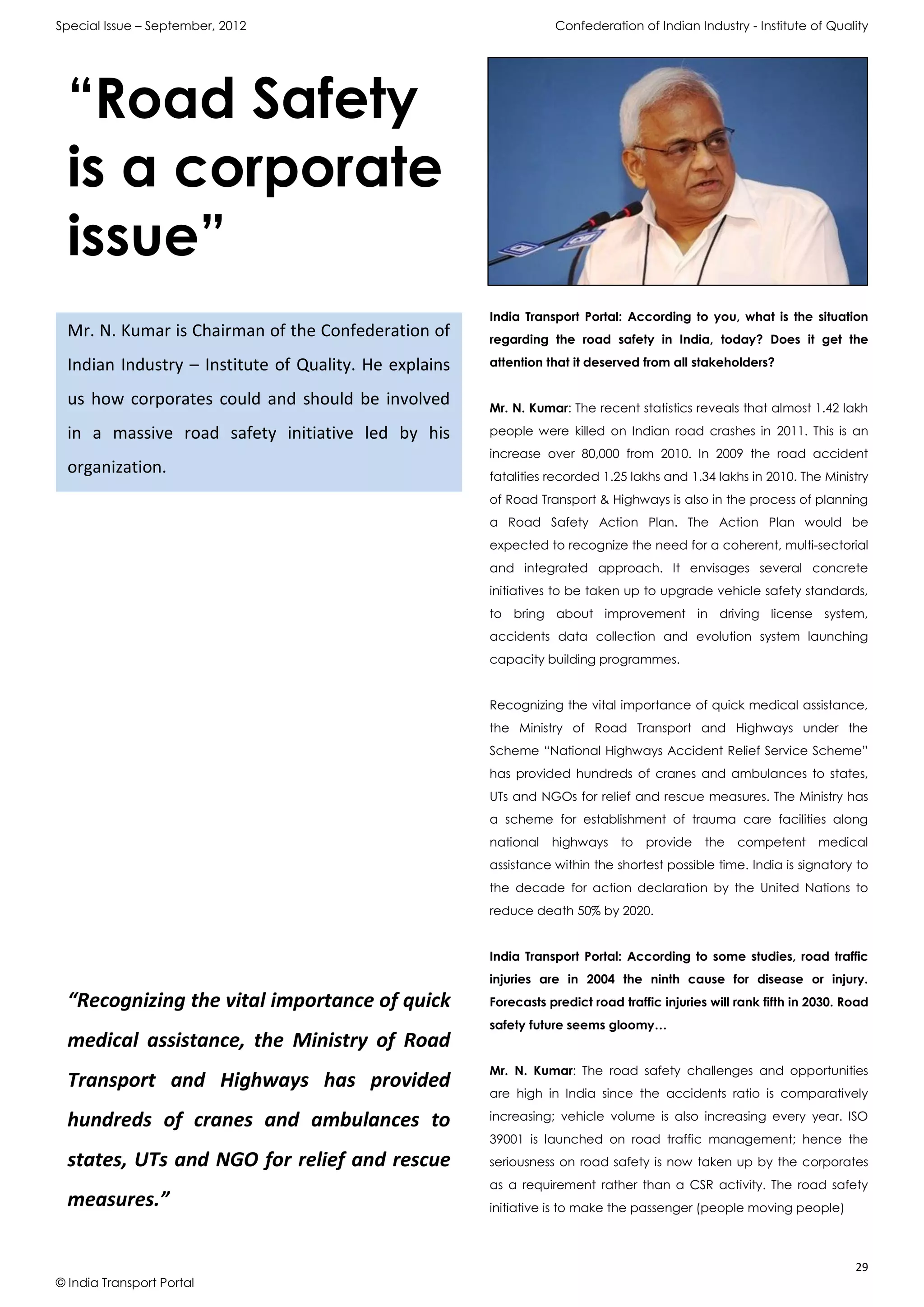 Road safety in India | PDF