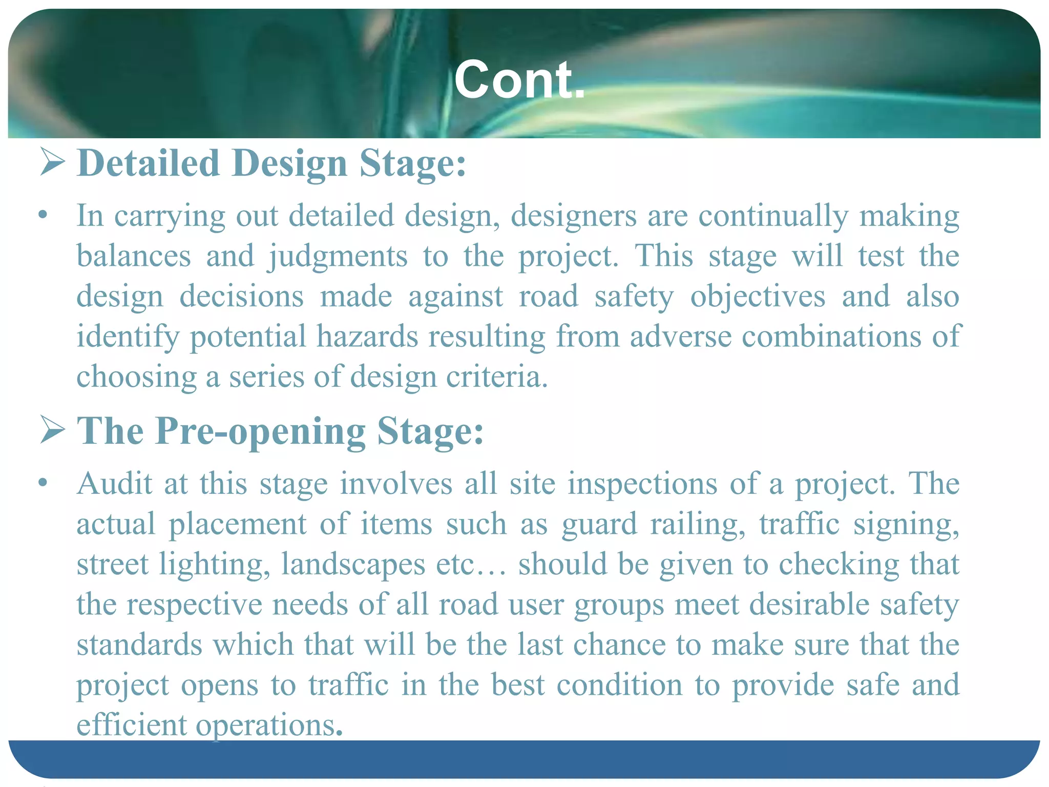 Road Safety Auditing | PPTX