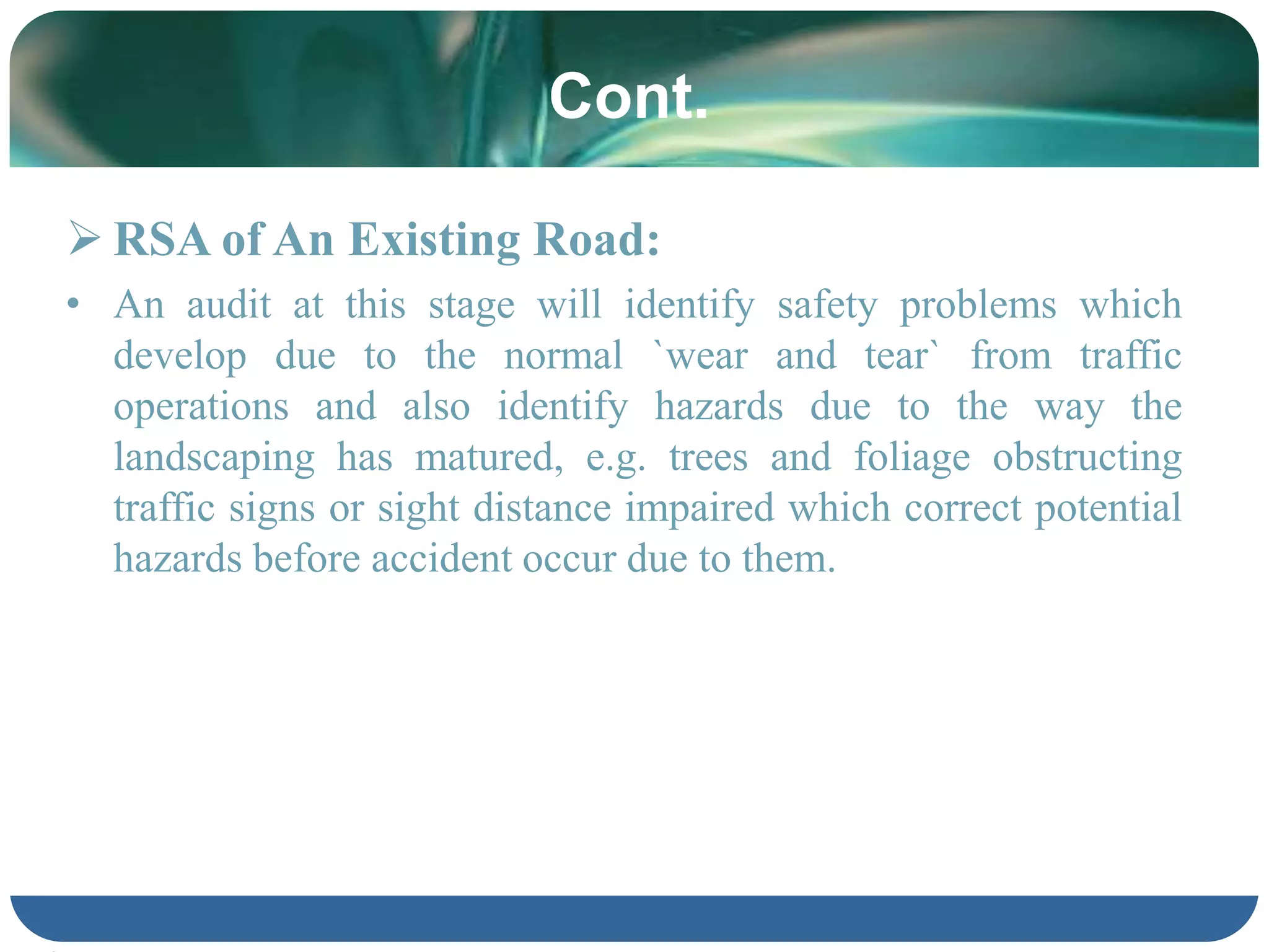 Road Safety Auditing | PPTX