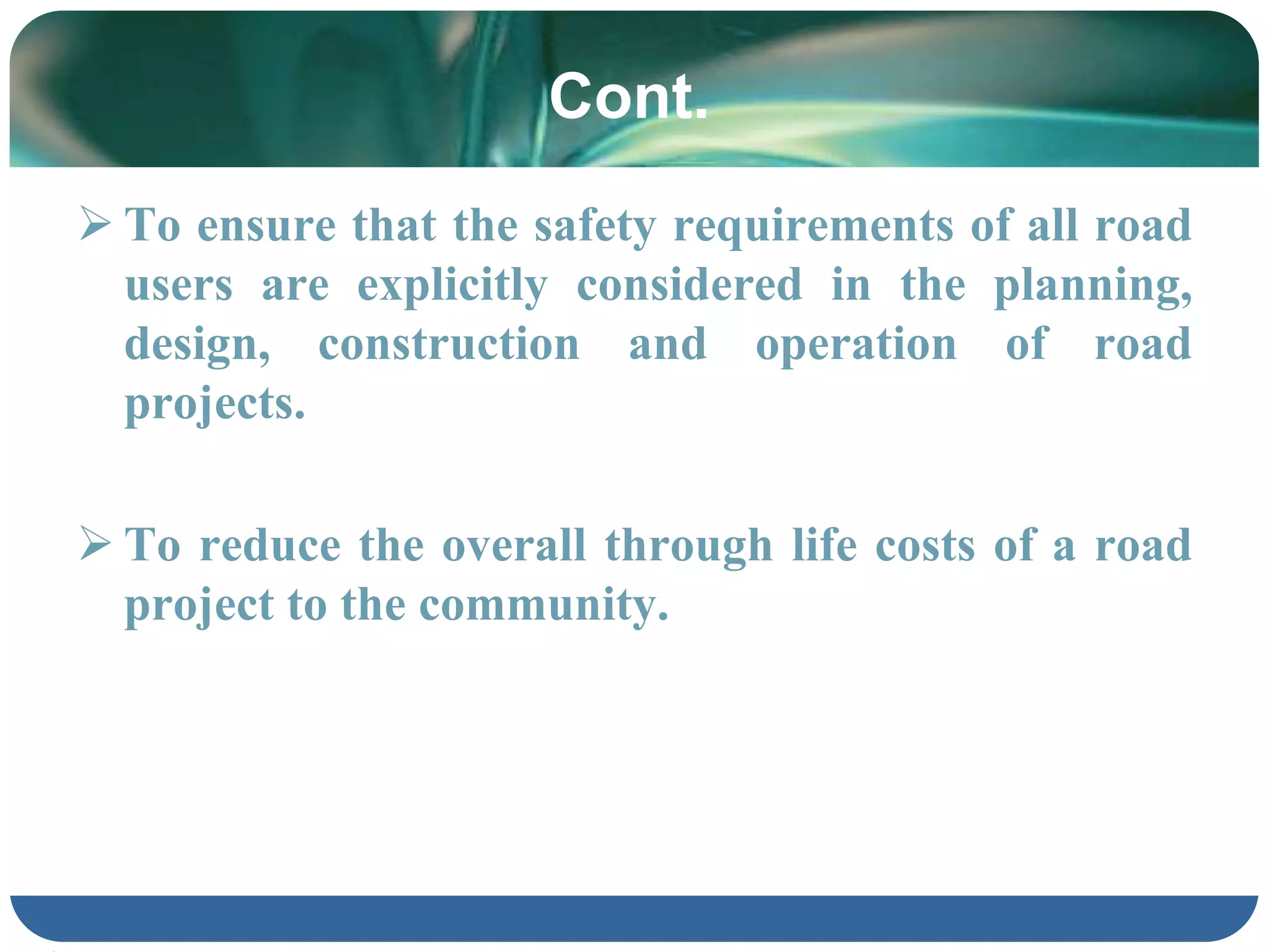 Road Safety Auditing | PPTX