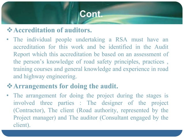 Road Safety Auditing | PPTX