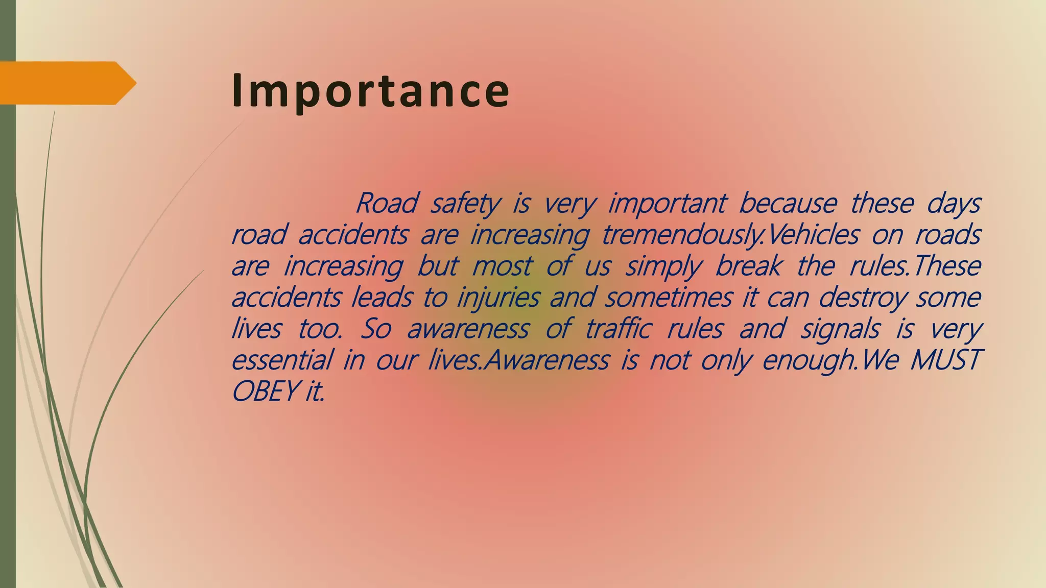 Road safety awareness | PPTX