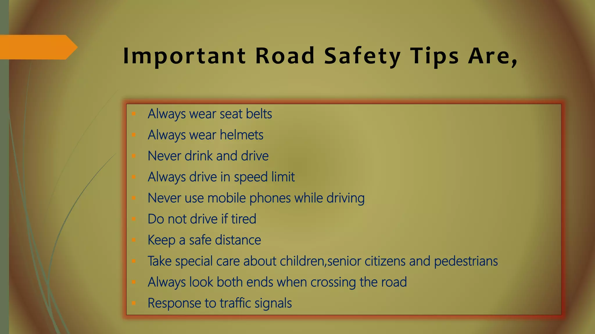 Road safety awareness | PPTX