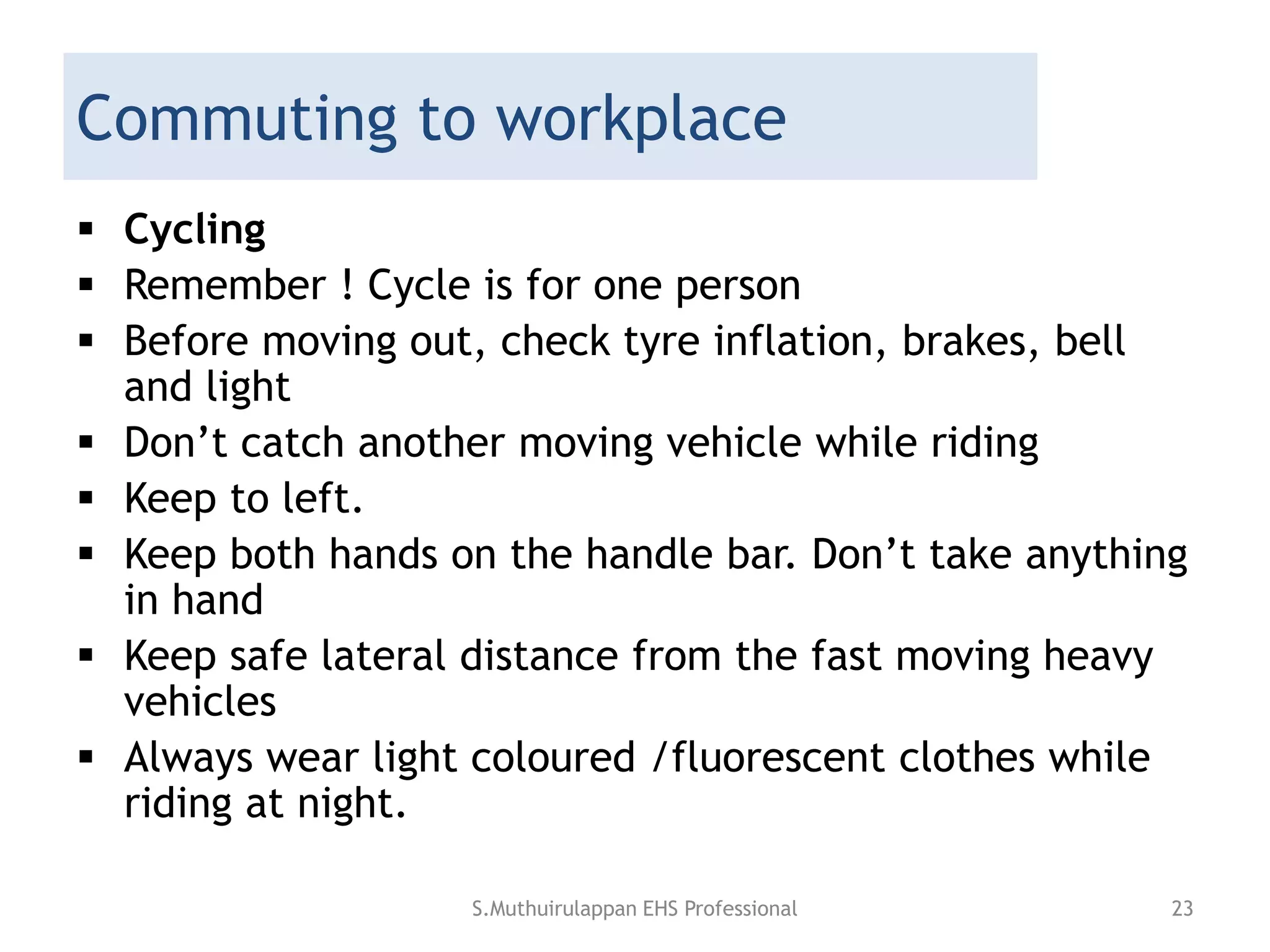 Road safety awarness training | PPTX