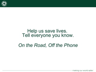 Road Safety (Cell Phones) | PPS
