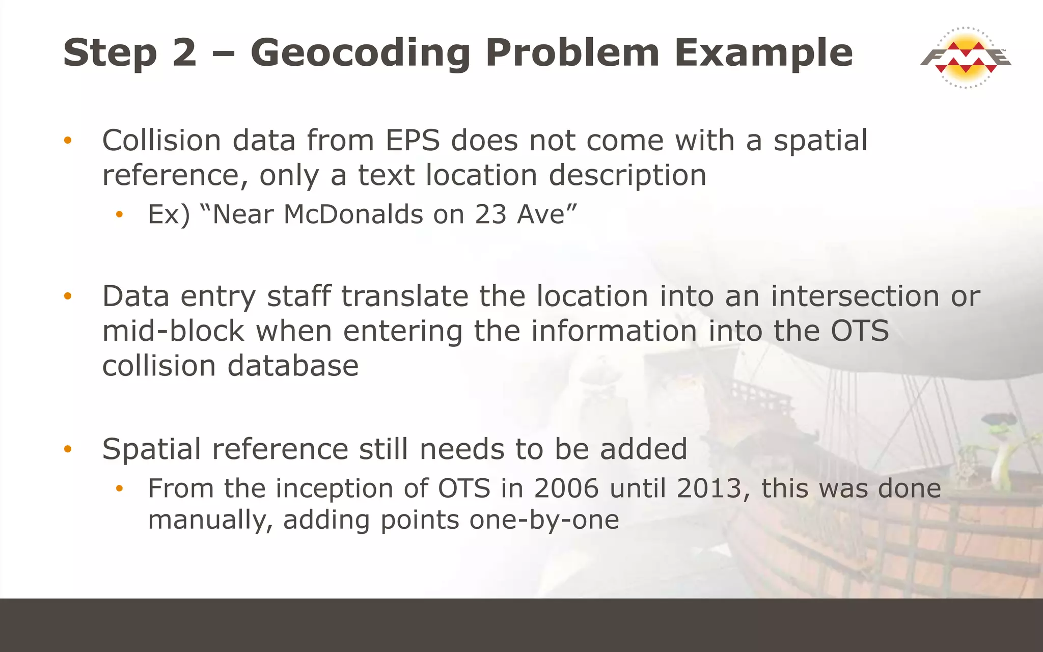 Road Safety Data Integration using FME | PPT