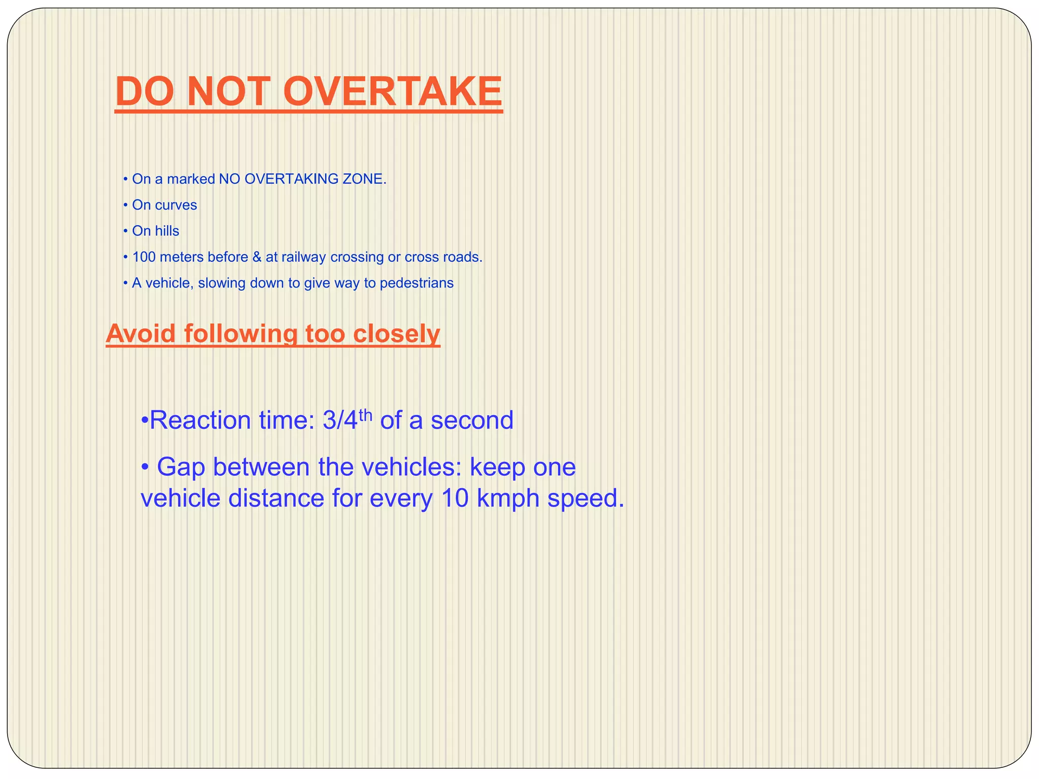 Road safety defensive driver`s driving training mannual | PPTX
