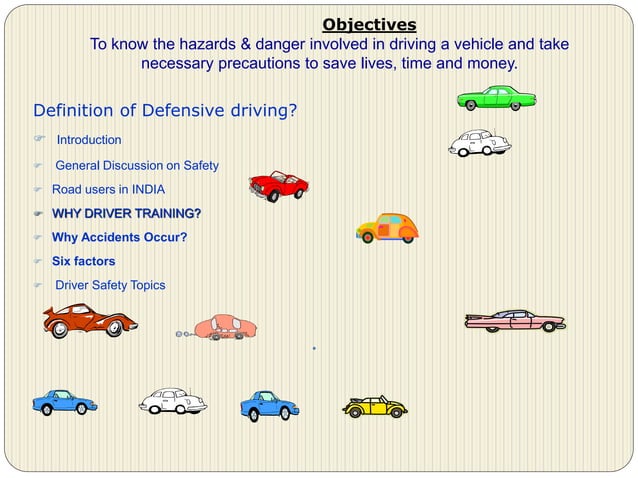Road safety defensive driver`s driving training mannual | PPTX ...